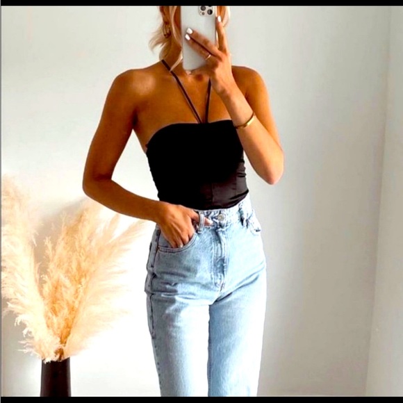 Zara | Tops | Zara Satin Effect Camisole Bodysuit | Poshmark